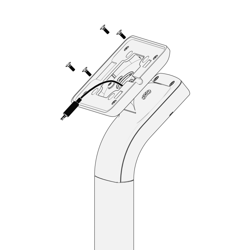 Touch Evo Floor Stand With Brother Printer Bracket | Bosstab | Bosstab